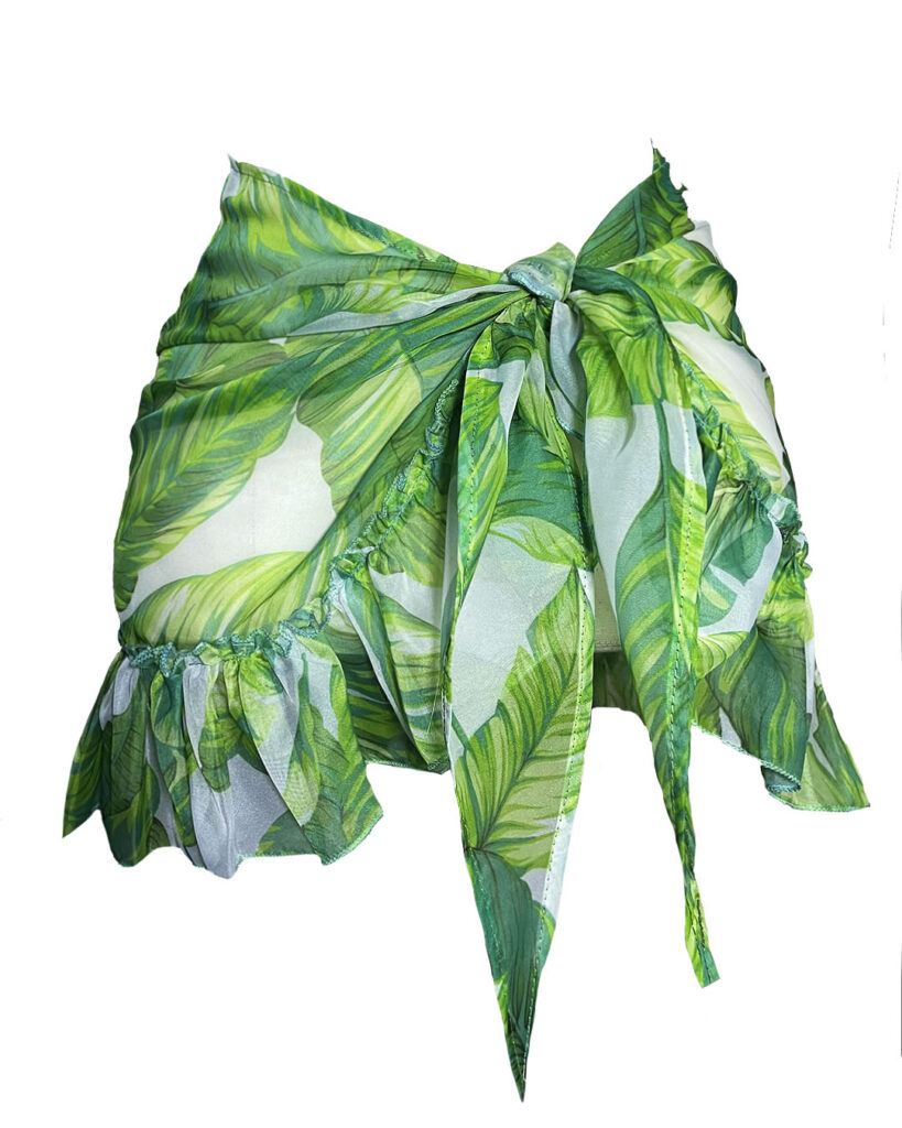 Pareo estampado tropical – MERLINA BEACHWEAR